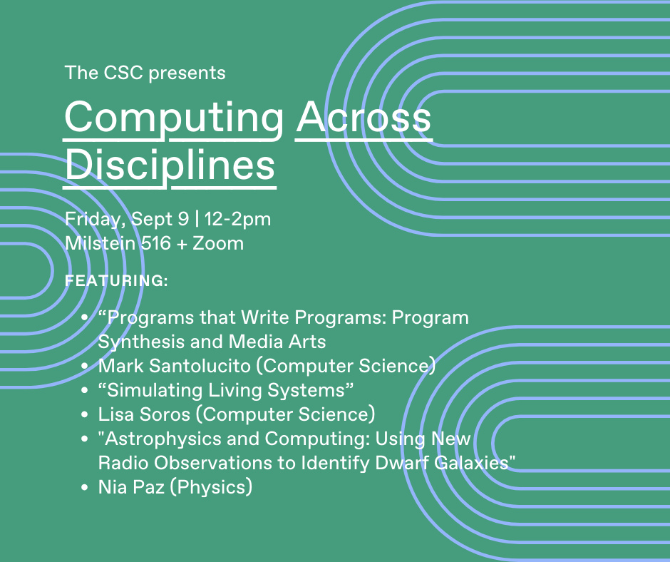 Workshop: Computing Across Disciplines | Barnard College